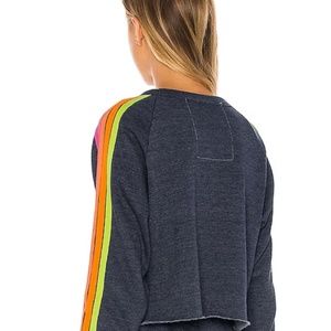 Aviator Nation | Tops | Aviator Nation Bolt Cropped Classic Crewneck In ...